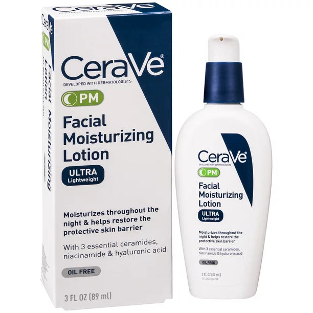 Cerave Facial Moisturizing Lotion, PM, Oil Free & Ultra Lightweight Fa ...